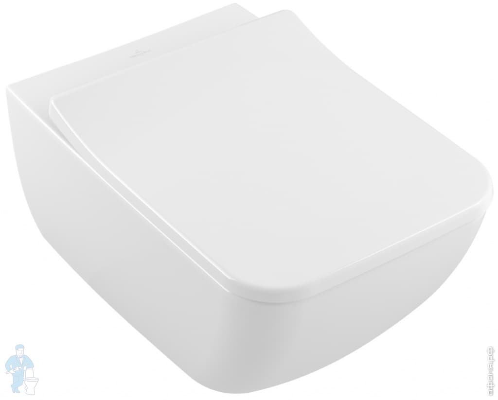 Унитаз подвесной Villeroy & Boch Venticello 4611 R0 01 (375х560), без ...