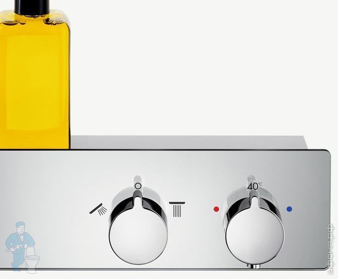 Смеситель для душа Hansgrohe ShowerTablet 350 настенный, термостат, 1 ...