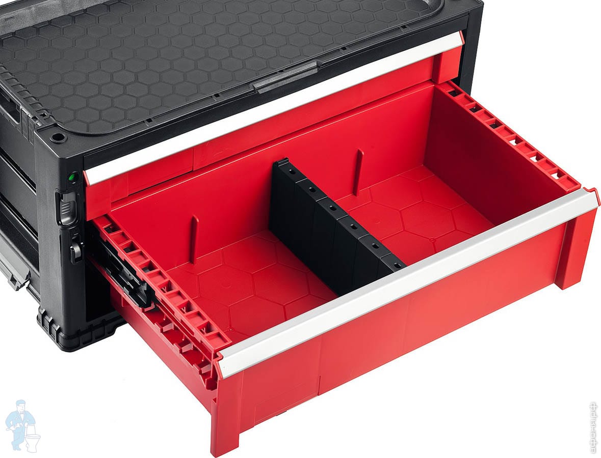 Ящик KETER DRAWER-2 пластиковый, с 2 выдвижными полками, 22 ...