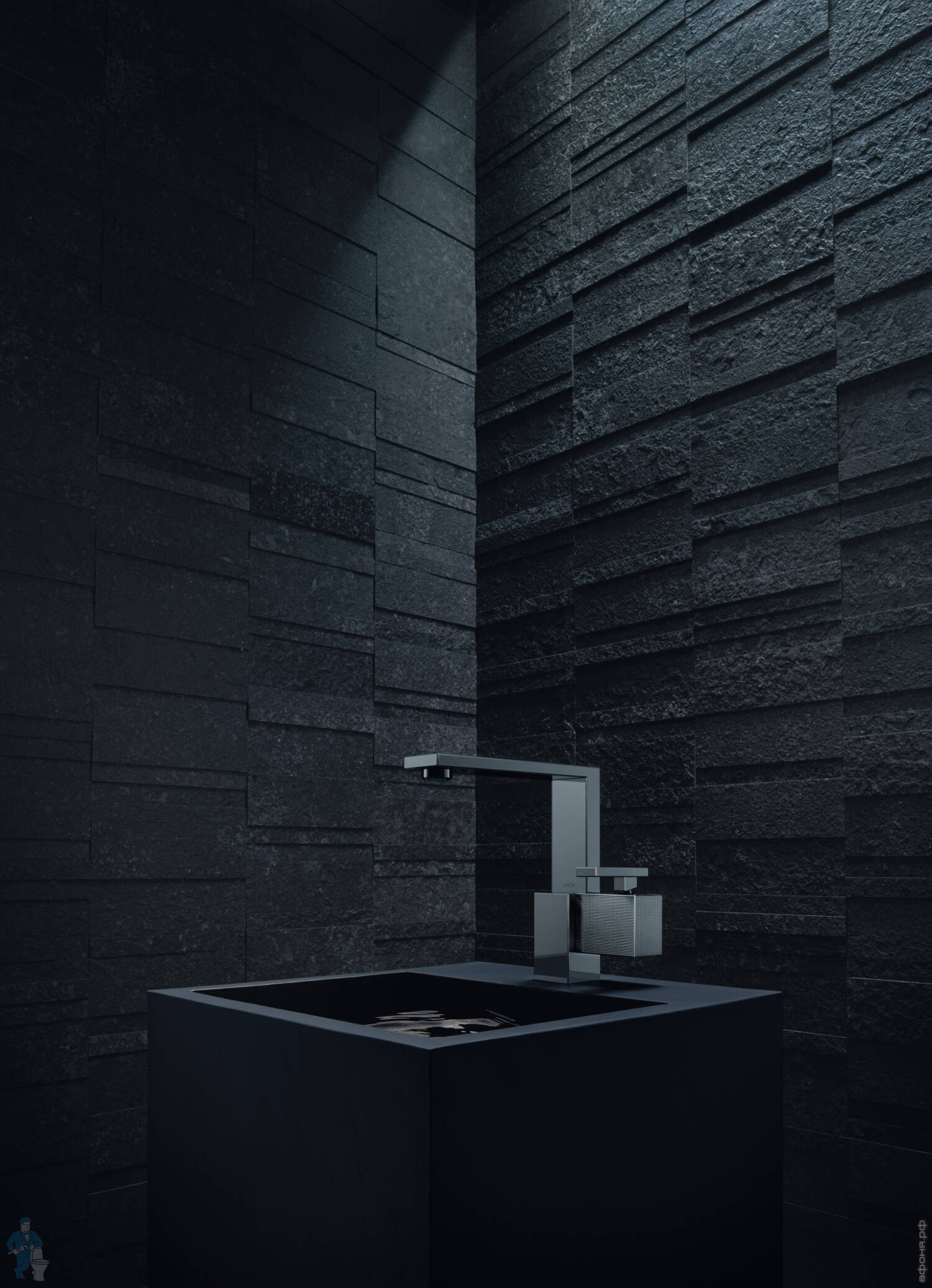 Смеситель Axor Edge 46021000 для умывальника однорычажный, алмазная ...