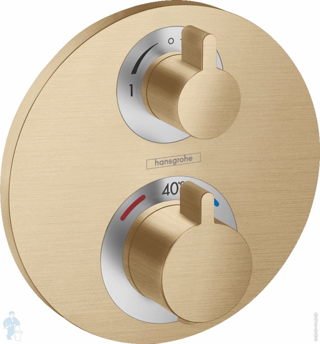 Смеситель Hansgrohe Ecostat S 15758140 термостат, с запорным/перекл ...