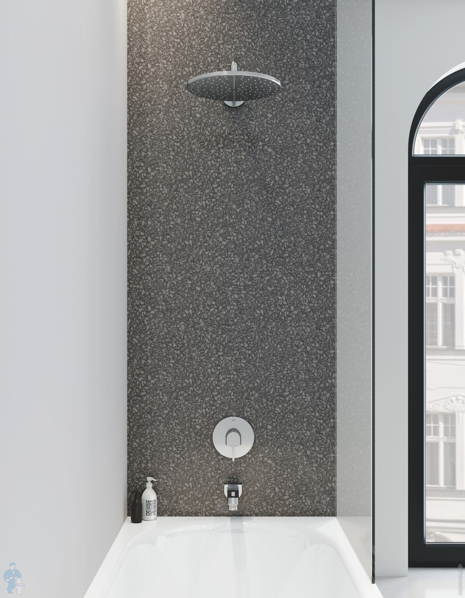 *Верхний душ Grohe Rainshower Mono 26557000 круг, 310мм, 1jet ...
