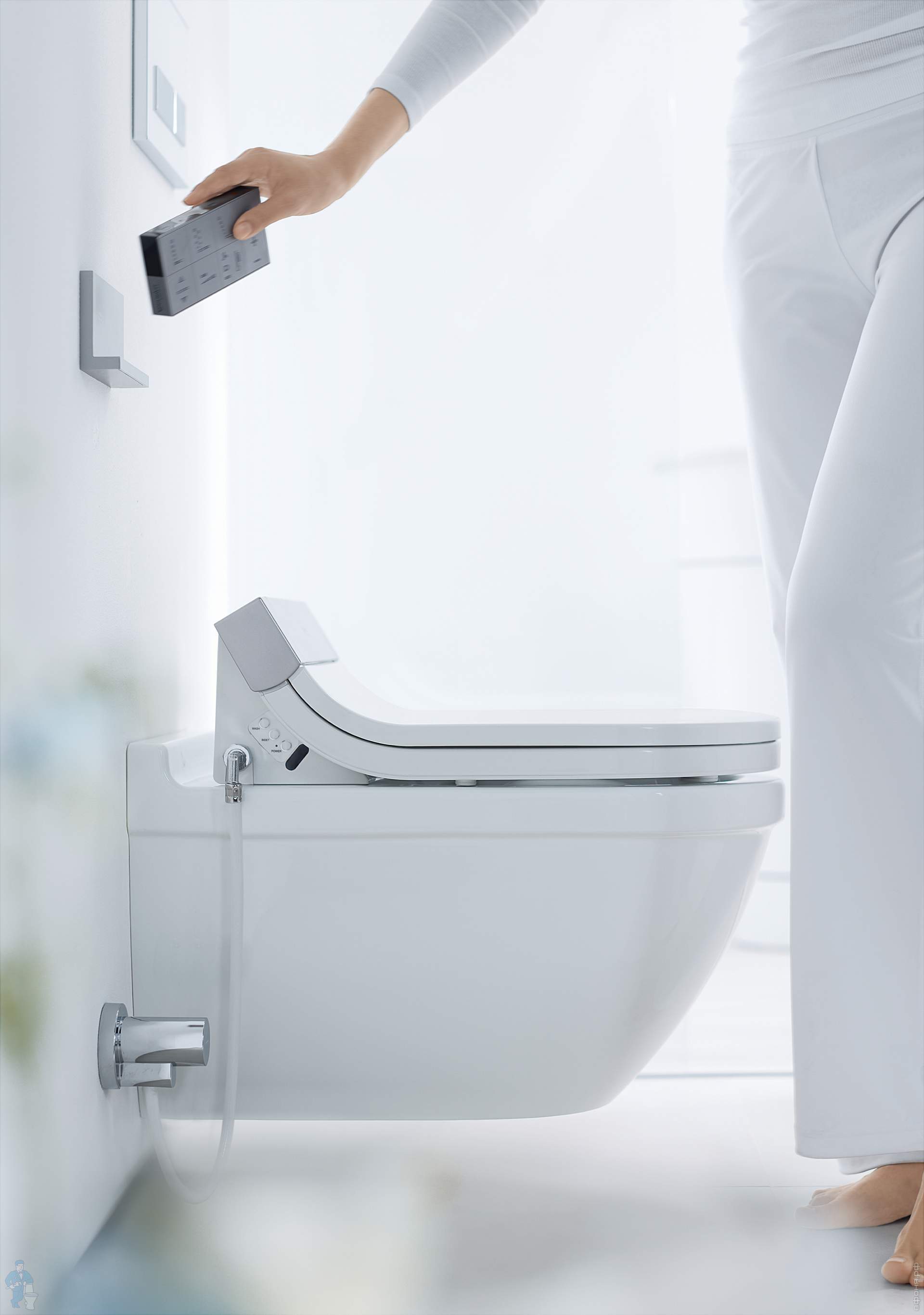 Унитаз подвесной DURAVIT STARCK 3 370х620х380 для крышки-биде SensoWash ...