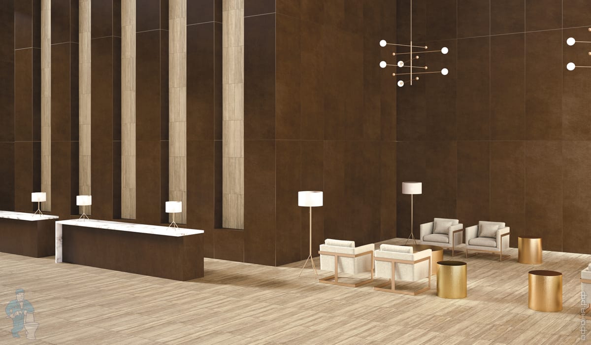 Керамогранитная плитка LAMINAM ITALY Seta Glace (1000х3000х3,5) коричневая, LAMF007466_IT (шт ...