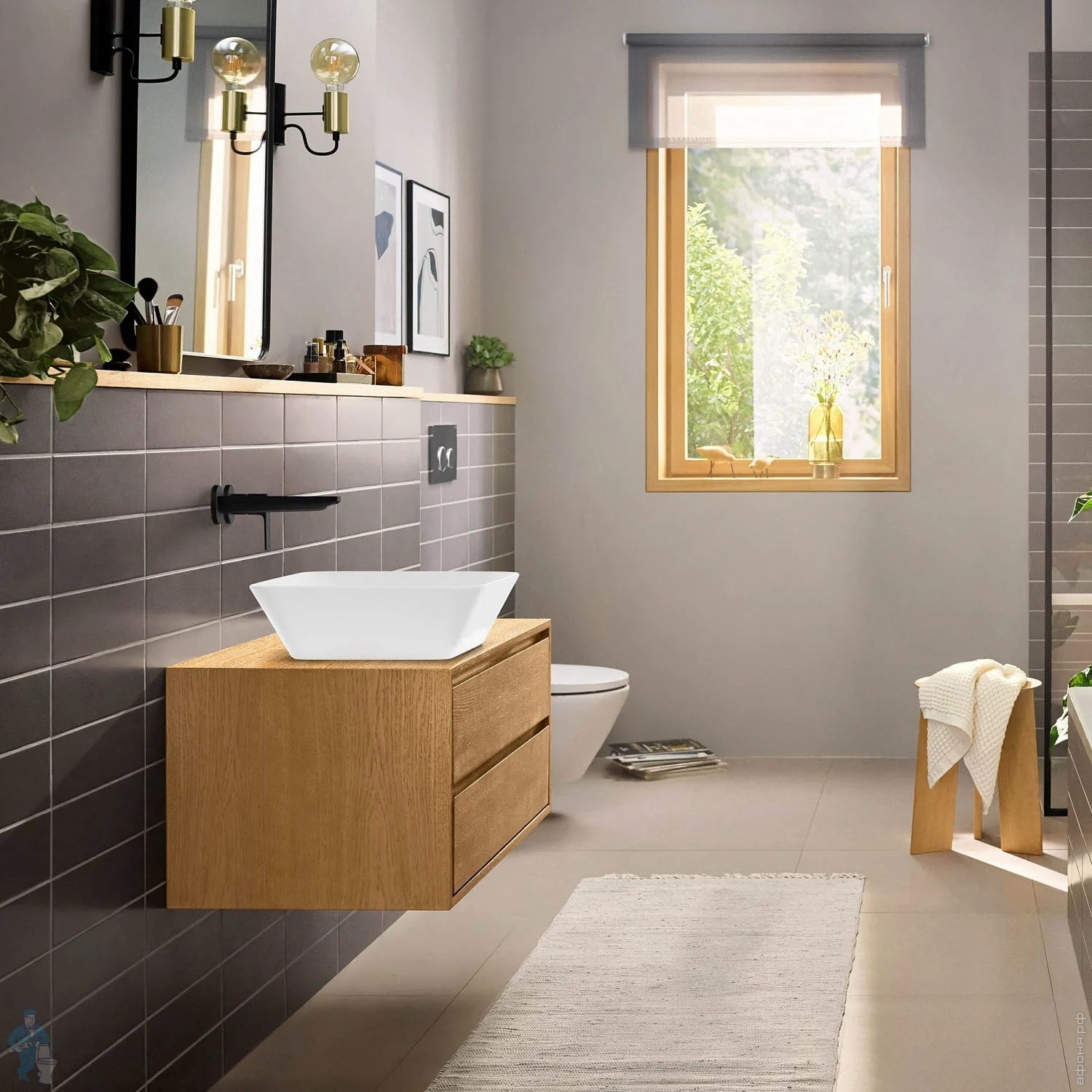 Смеситель для раковины Hansgrohe Rebris E 72568670 однозахватный ...