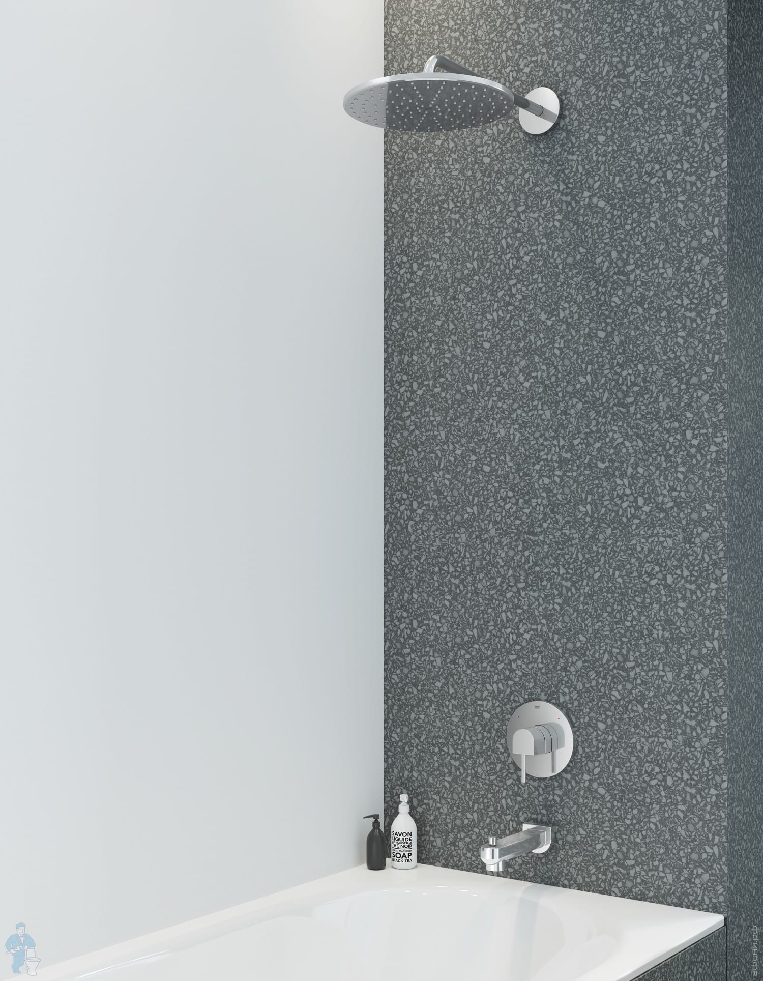 *Верхний душ Grohe Rainshower Mono 26557000 круг, 310мм, 1jet ...