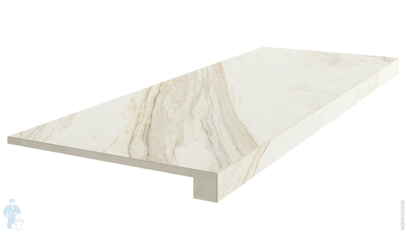 Ступень фронтальная ColiseumGres Trevi White Scal. 90 Front (330х900) белая (шт.) | Афоня.рф ...