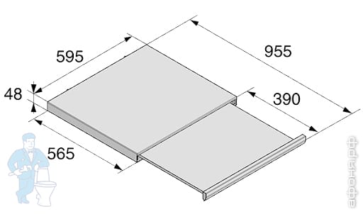 Выдвижная полка ASKO Hidden Helper HSS1053W белая | Афоня.рф, цена 22 ...
