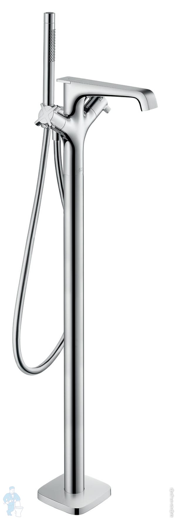 Смеситель Axor Citterio E 36416000 для ванны, напольный, излив 224 мм ...