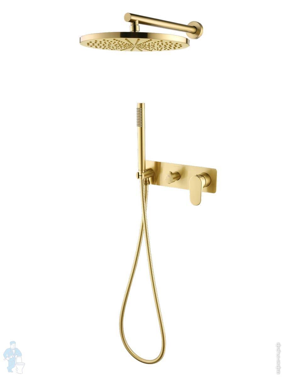 Душевая система Boheme Spectre 454-MG верхний/ручной душ,встраиваемая ...