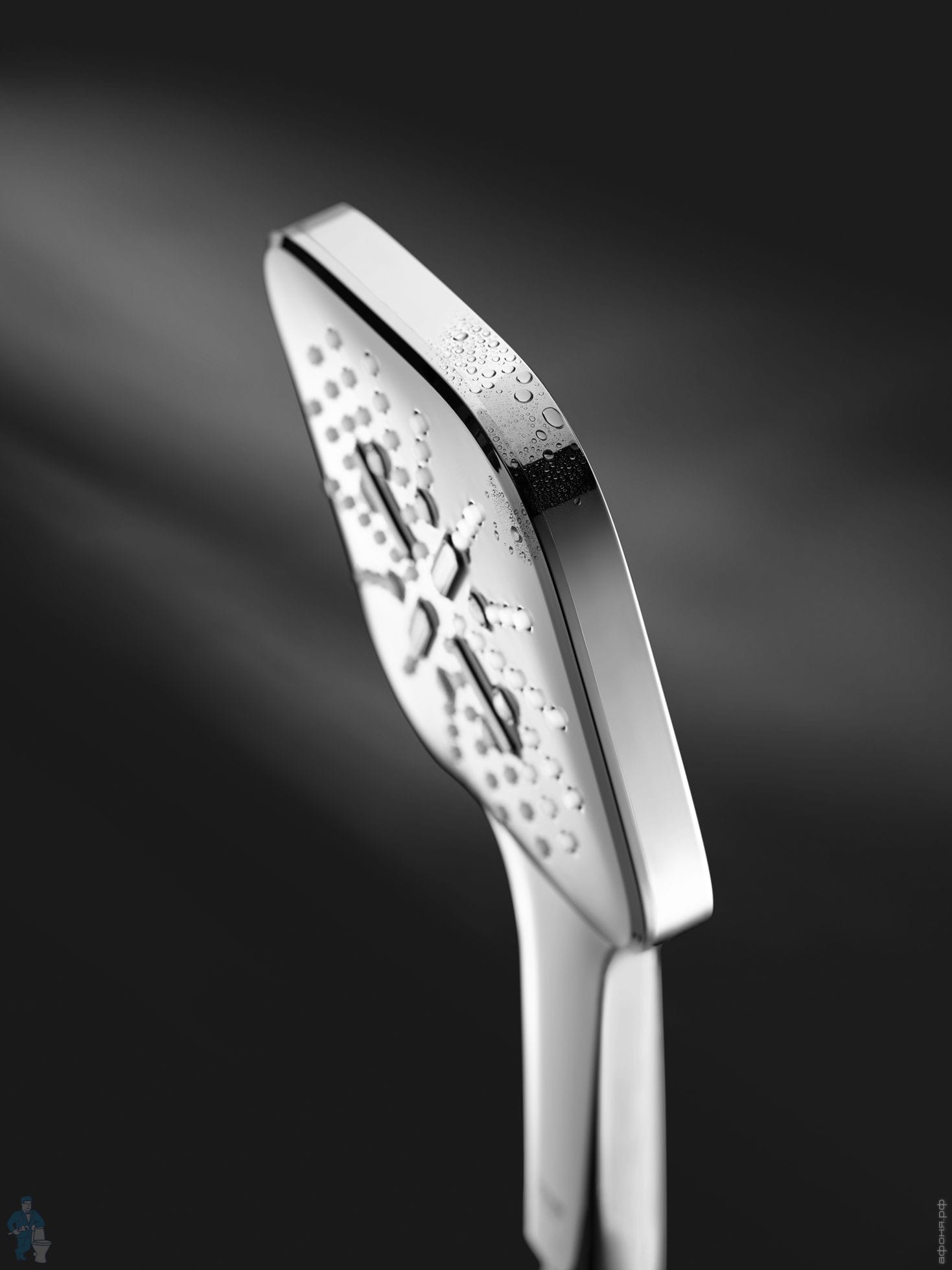 Душевой набор Grohe Rainshower SmartActive 130 Cube штанга 900мм, лейка ...