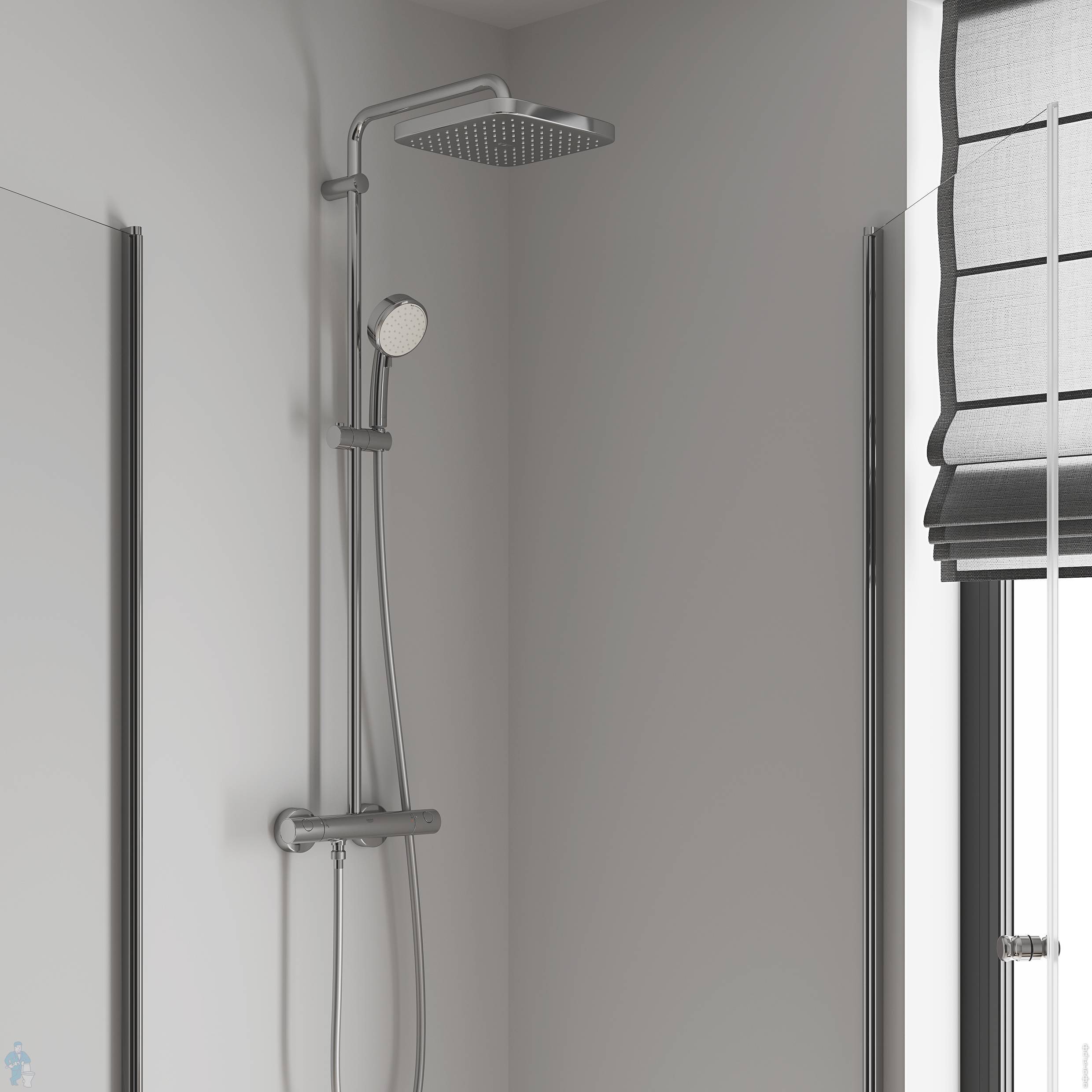 Душевая система Grohe Tempesta Cosmopolitan CUBE 26689000 термостат ...