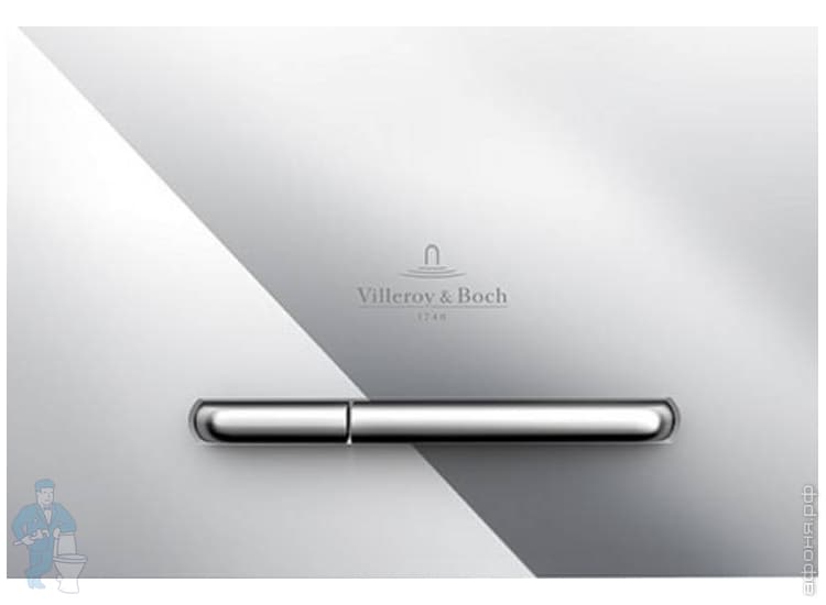 Клавиша смыва Villeroy&Boch ViConnect пластик, хром 92218061 | Афоня.рф ...