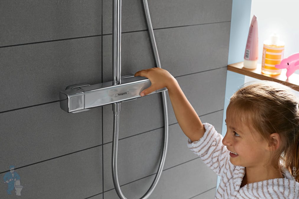Смеситель Hansgrohe Ecostat E 15773000 для душа термостат, настенный ...