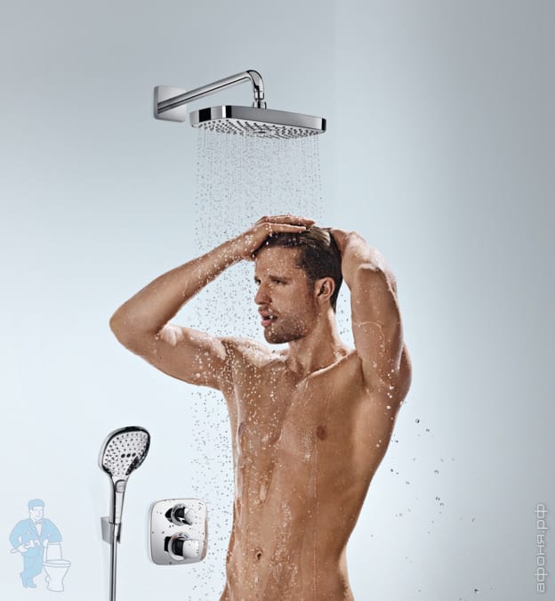 Смеситель Hansgrohe Ecostat Е 15708 для ванны/душа, термостатический ...