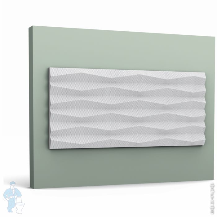 Декоративная панель Orac Decor W112 Ridge (250х2000х20) белая (шт ...