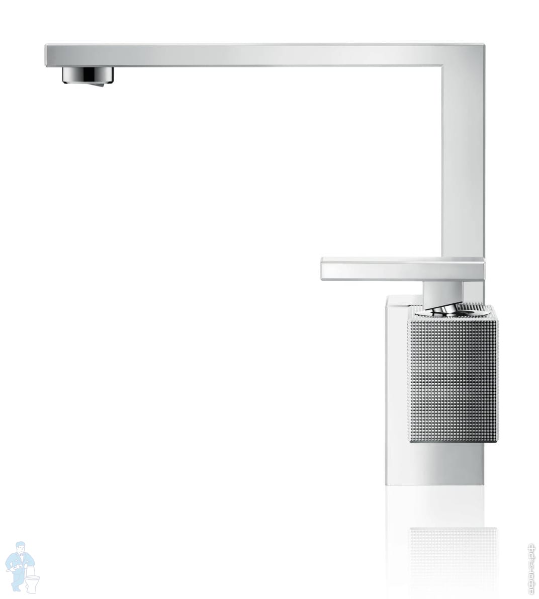 Смеситель Axor Edge 46021000 для умывальника однорычажный, алмазная ...