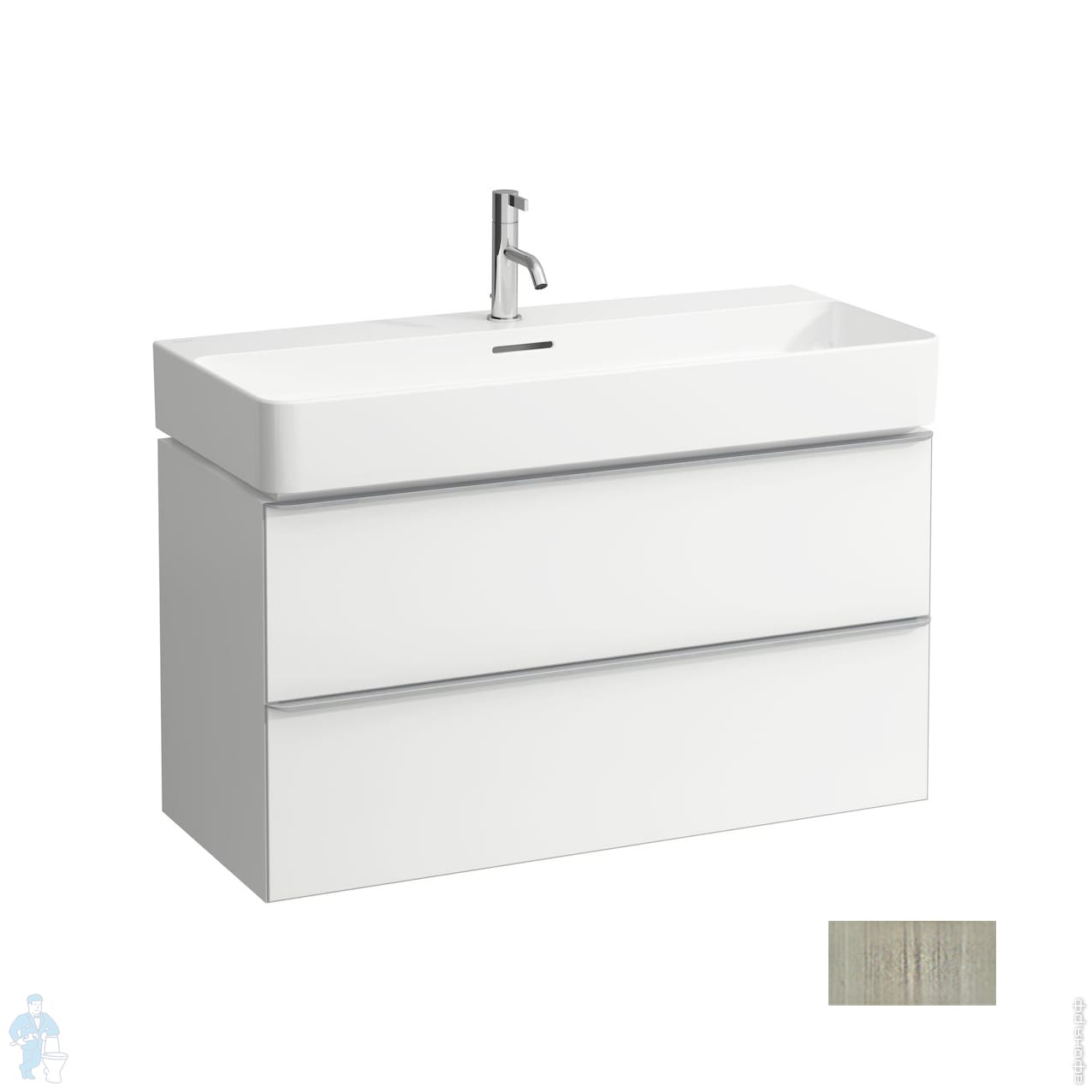 Тумба под умывальник Laufen SPACE FOR VAL 410202 (935х410х520) 2 ящика ...