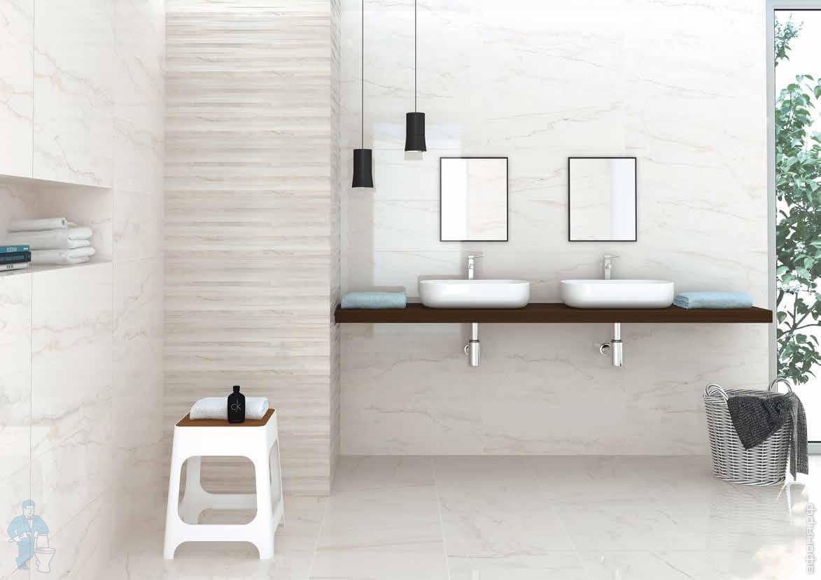 Плитка настенная PAMESA Atrium Sigma (250х700) полосы, кремовая Atrium Sigma Band Perla 25х70 ...