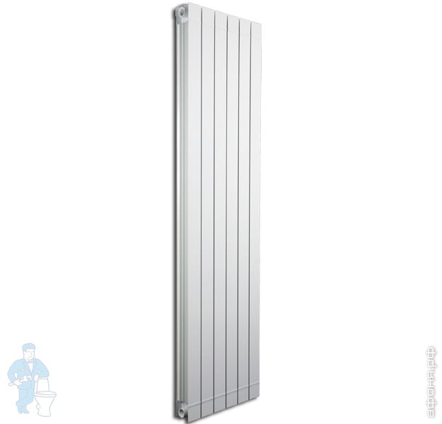 Радиатор алюминиевый Fondital Garda Aleternum S/90 900 (90х966) белый 1 ...