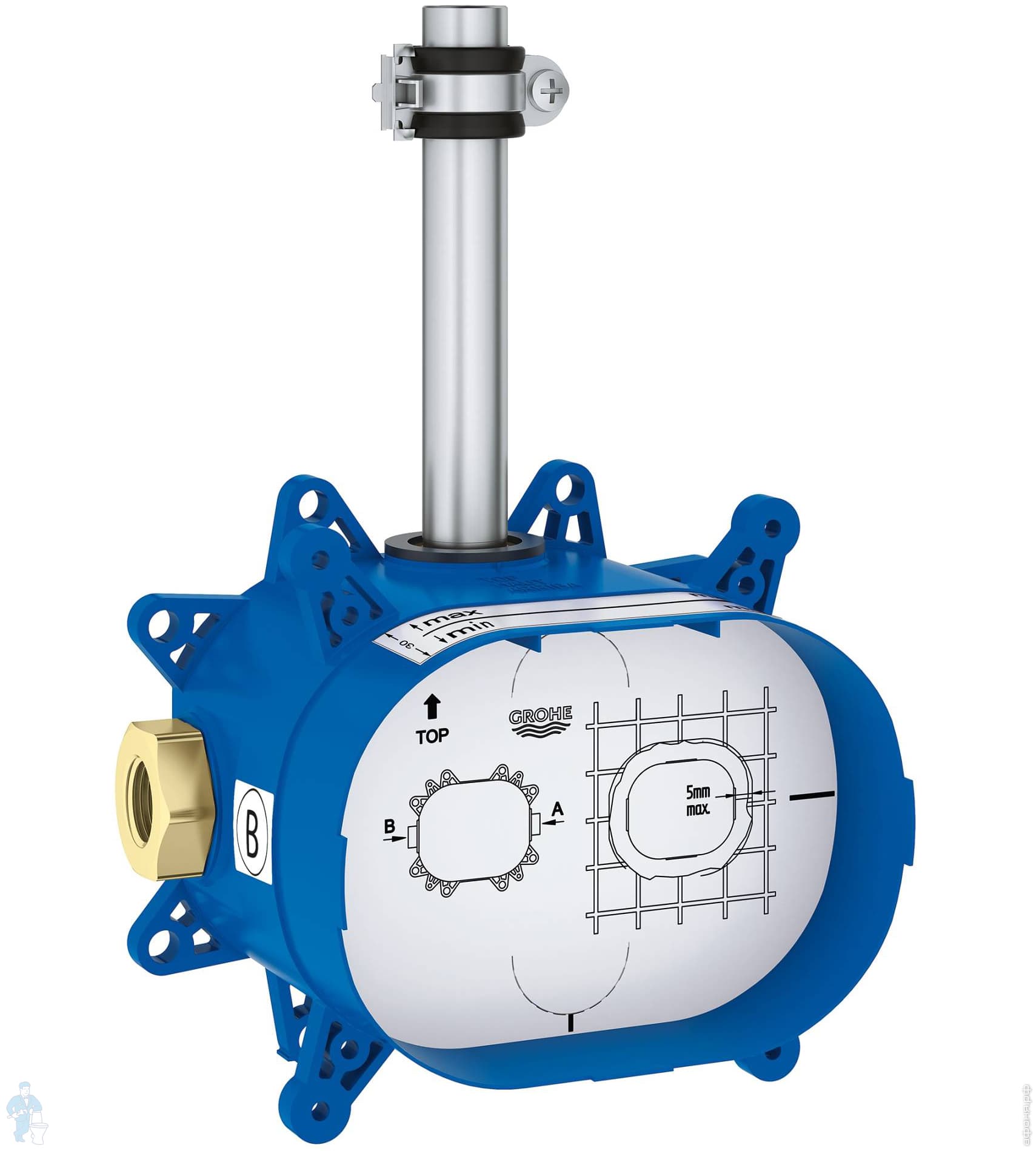 Встраиваемый блок Grohe Rainshower 360 26264001 для верхнего душа с ...