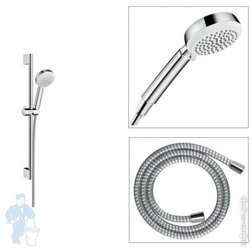 Душевой набор Hansgrohe Crometta 100 Vario (ручной душ, шланг, штанга ...