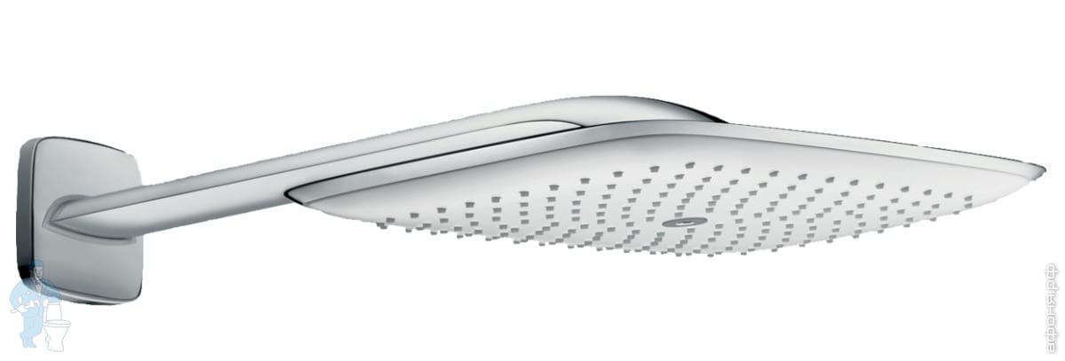 Верхний душ Hansgrohe PuraVida 400 мм прямоугольный, с держателем из ...
