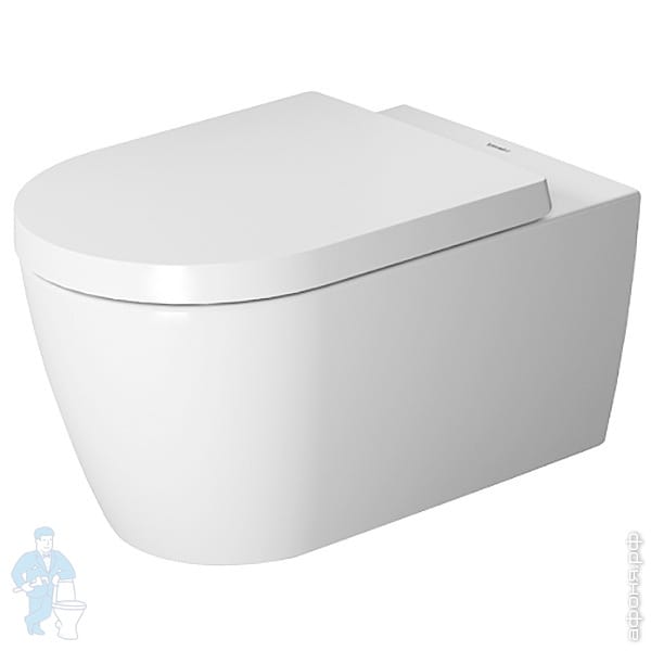 Унитаз подвесной DURAVIT ME by Starck 370х570х355 безободковый ...