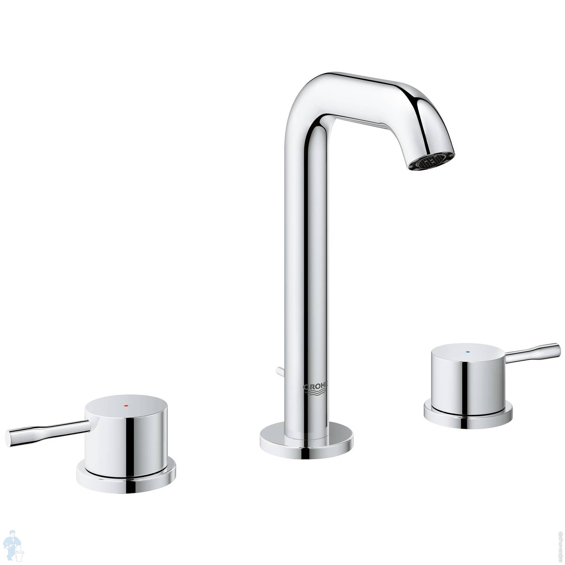 Смеситель Grohe Essence+ 20296001 для раковины, на 3 отверстия, M-Size ...