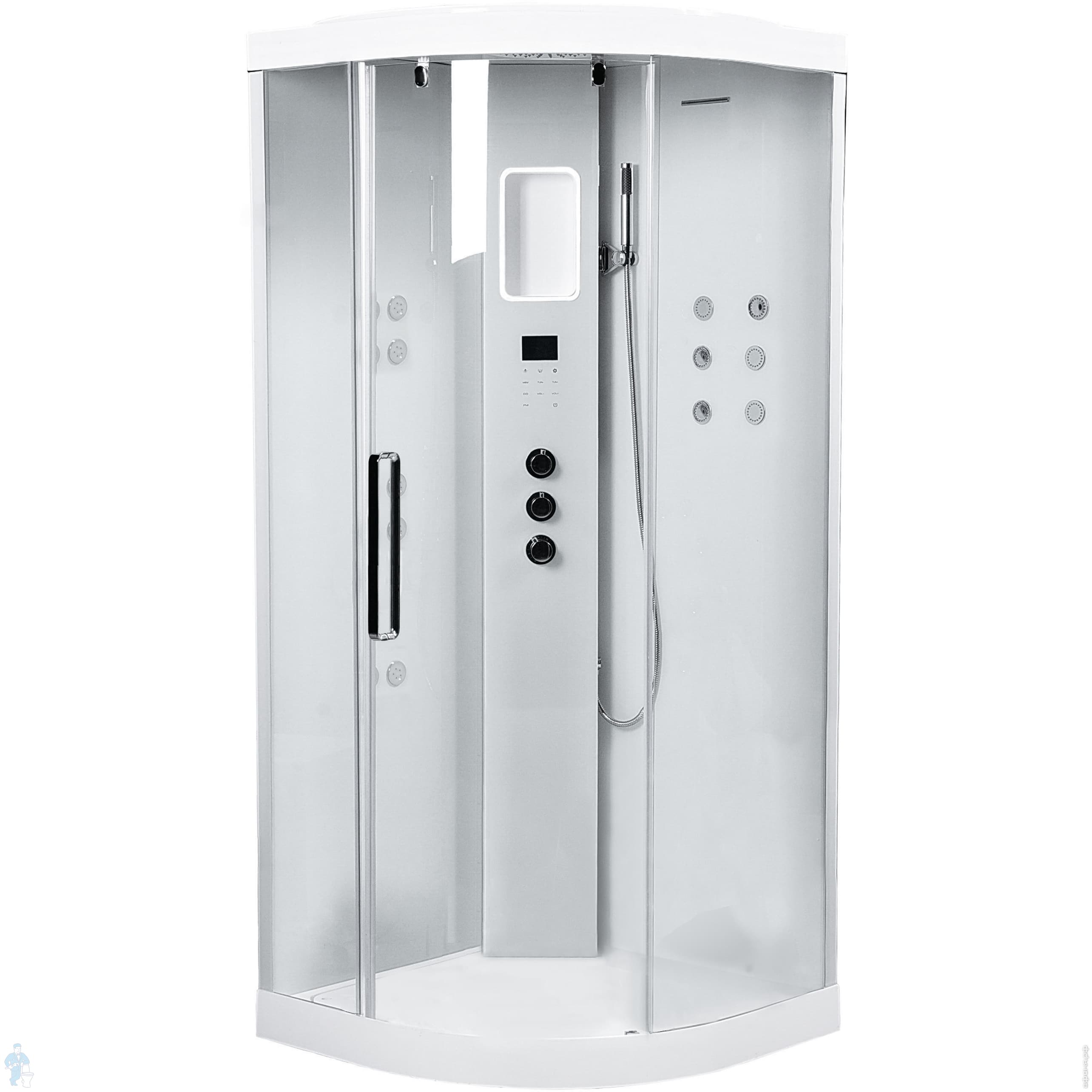 Гидромассажная душевая кабина с паром Am.Pm INSPIRE (950х950) W5AC-806-095MTE | Афоня.рф