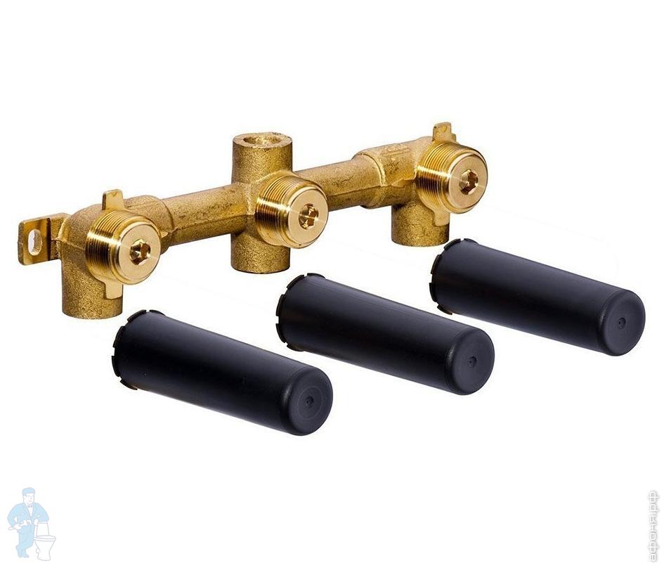 Внутренняя часть встраиваемого смесителя для раковины Dornbracht ...