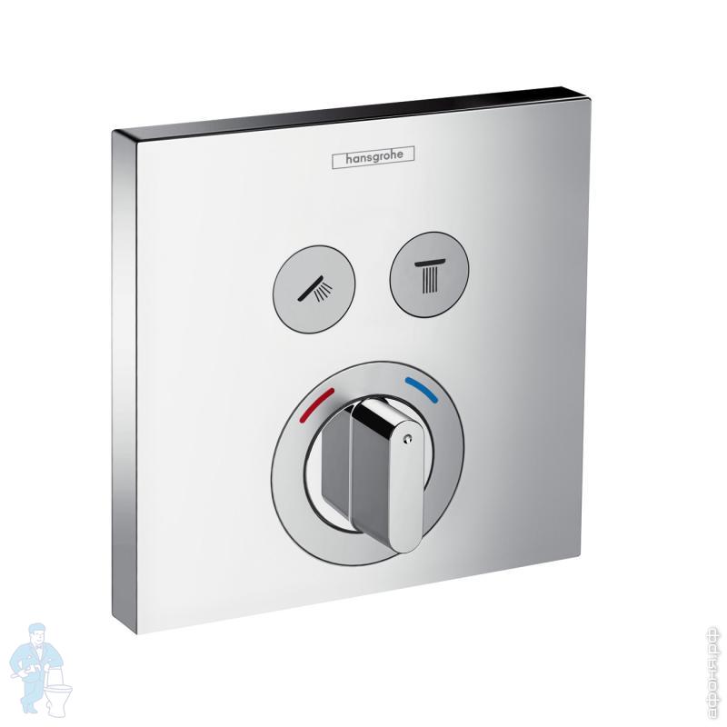 Смеситель Hansgrohe ShowerSelect 15768000 для 2 потребителей, наружная ...