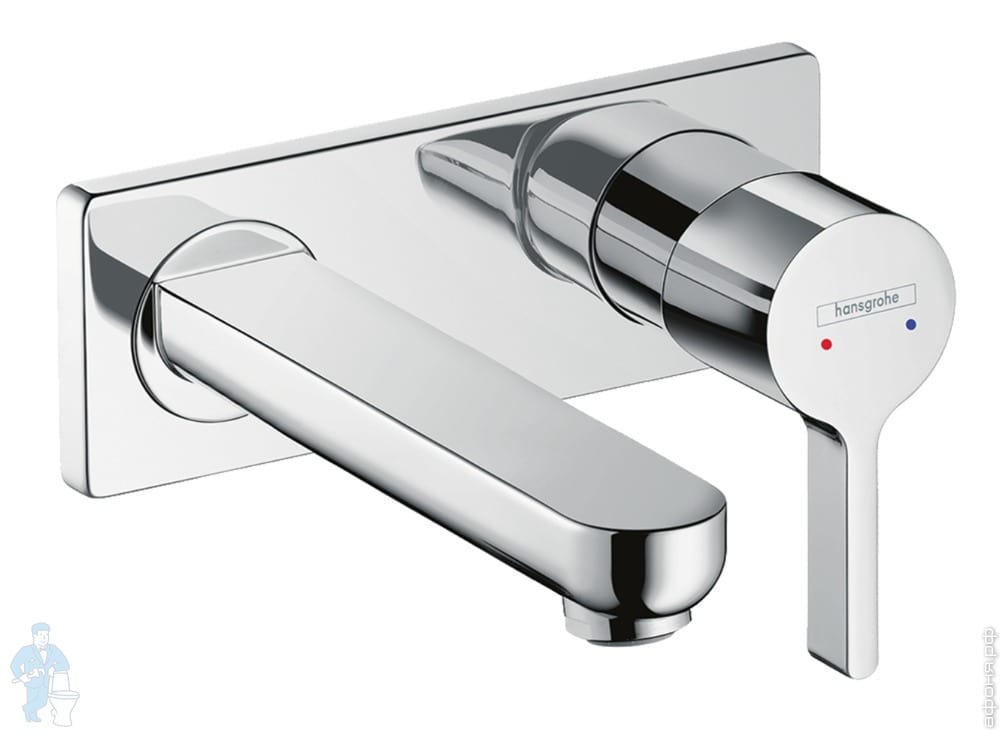 Смеситель Hansgrohe Metris S 31162000 для умывальника, двухсекционный ...