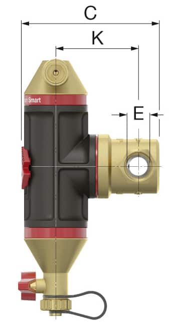 Сепаратор воздуха и грязи Flamco Flamcovent Clean Smart 1 1/4, FL30044 ...